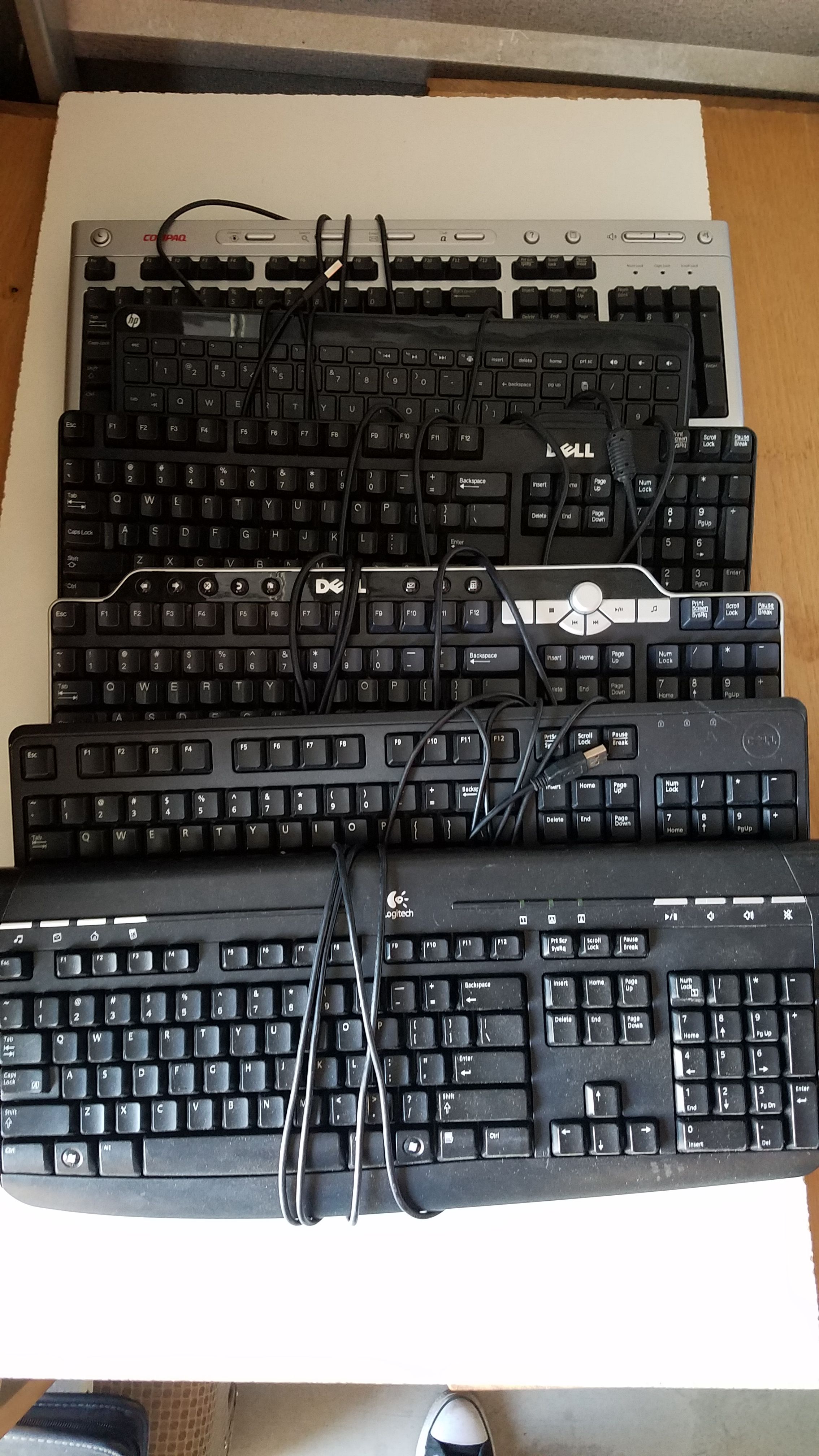 Dell HP Logitech USB Keyboard for Sale in Temecula, CA - OfferUp