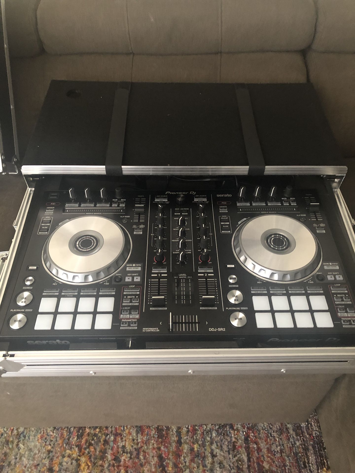 Pioneer DDJ-SR2 , 2 channel serato dj and flight case. for Sale in ...