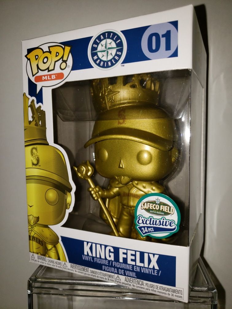 GOLD King Felix MARINERS MLB Funko POP Safeco Field EXCLUSIVE Limited ...