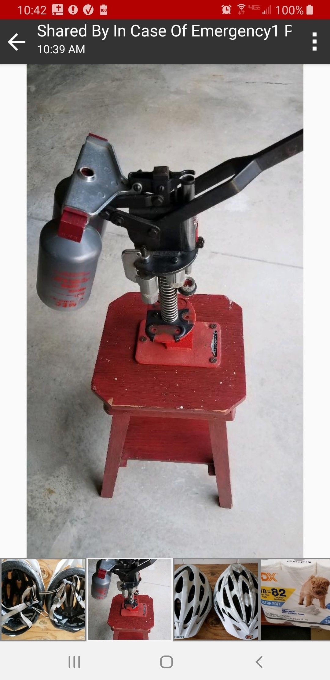 MEC 600 Jr Shot Gun Reloader with 20 ga. Powder/shot bar for Sale in ...