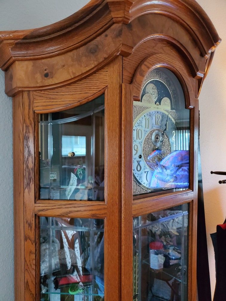 Grandfather Clock Curio Cabinet
