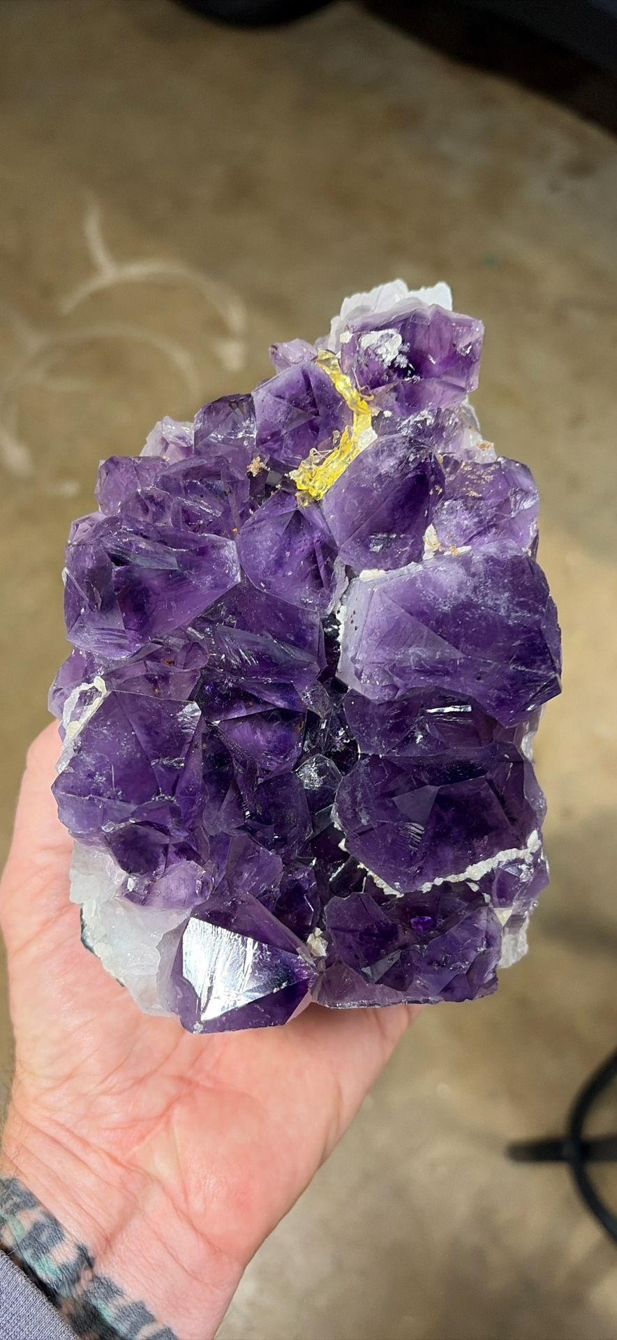 LARGE BEAUTIFUL AMETHYST CRYSTAL GEM ROCK! OVER 5 1/2lbs! LOOK! for ...