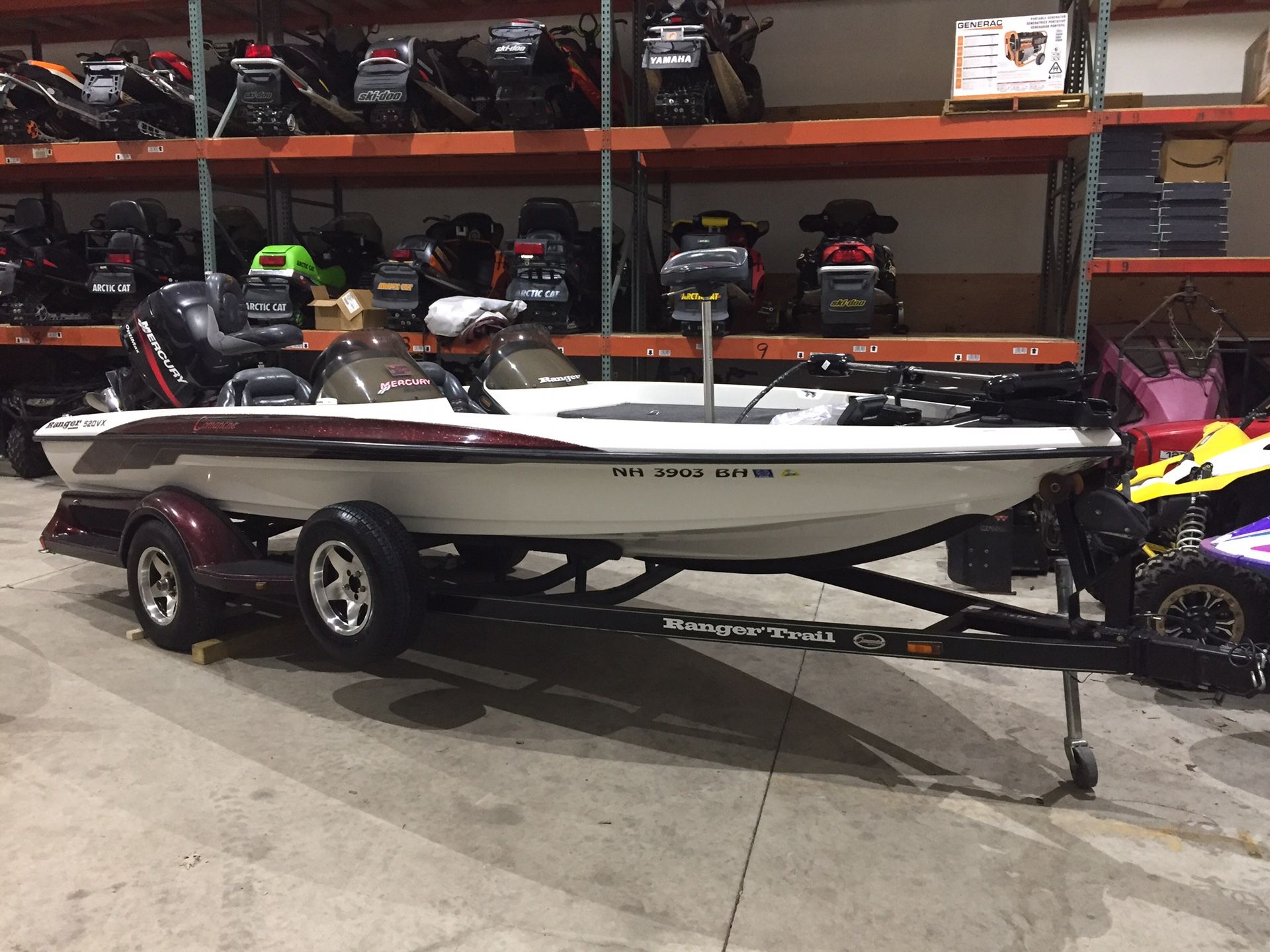 2001 Ranger 520DVX bass fishing boat with matching trailer will trade ...