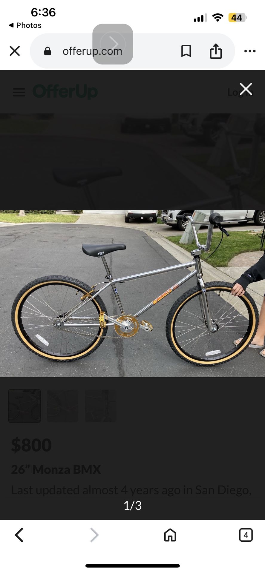 26” Monza BMX for Sale in Bellwood, IL - OfferUp