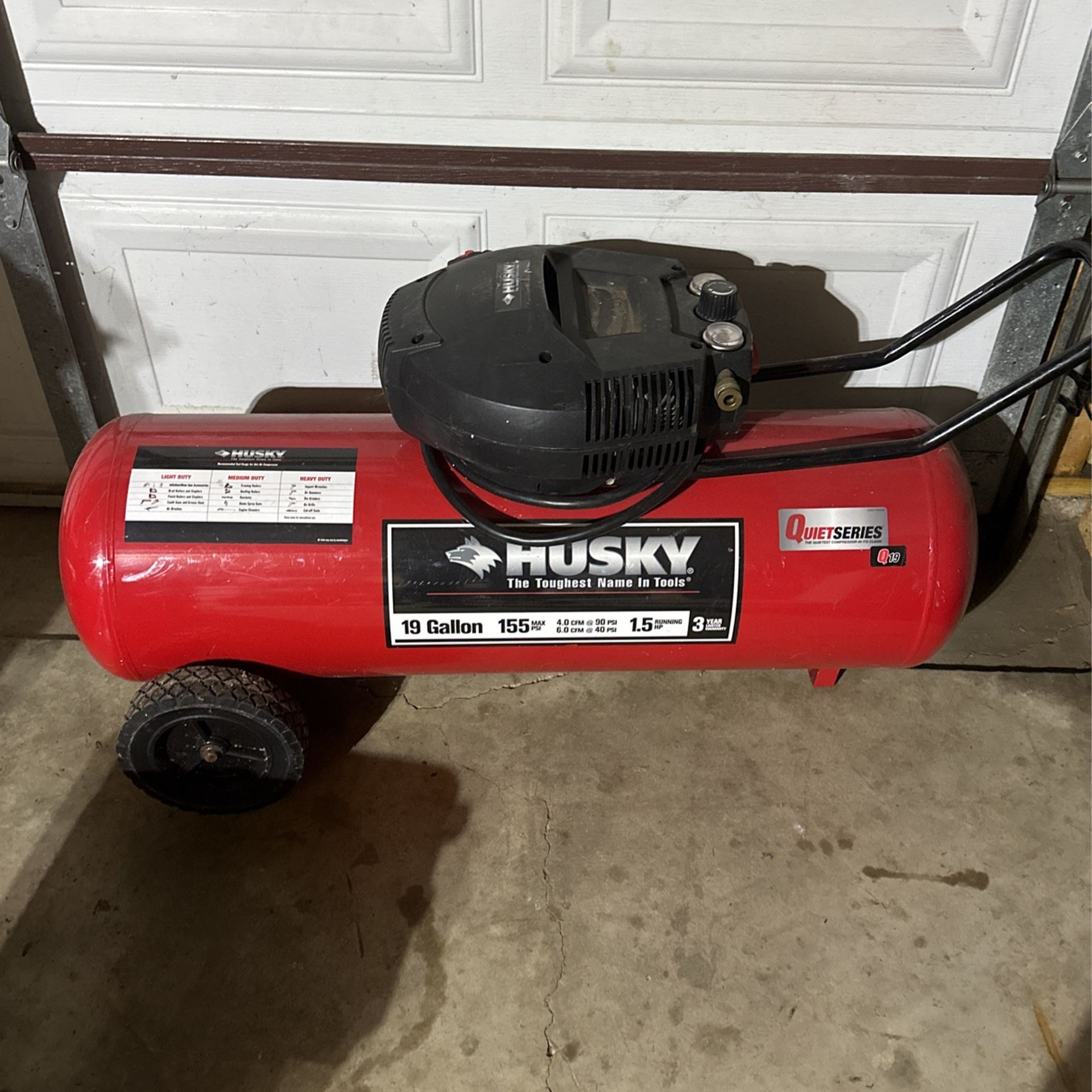 Husky q19 air compressor store