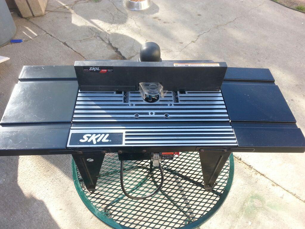 PORTER CABLE ROUTER Model#6902 1001 t2 BASE & SKIL model#RAS450 ...