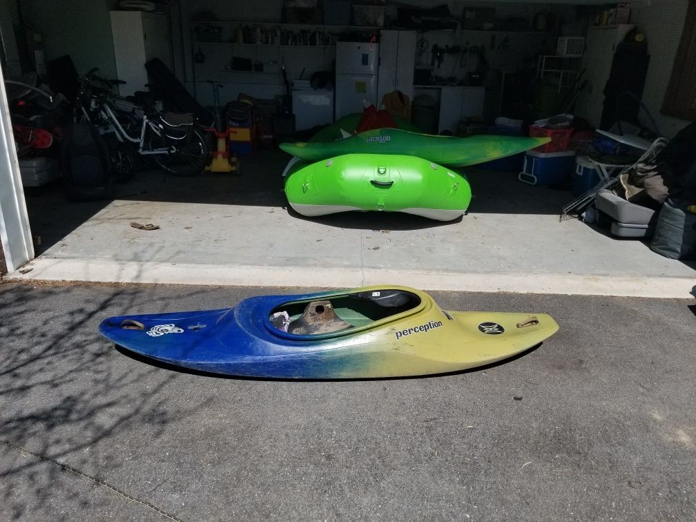 Perception Mr Clean whitewater playboat for Sale in Elizabethtown, PA ...