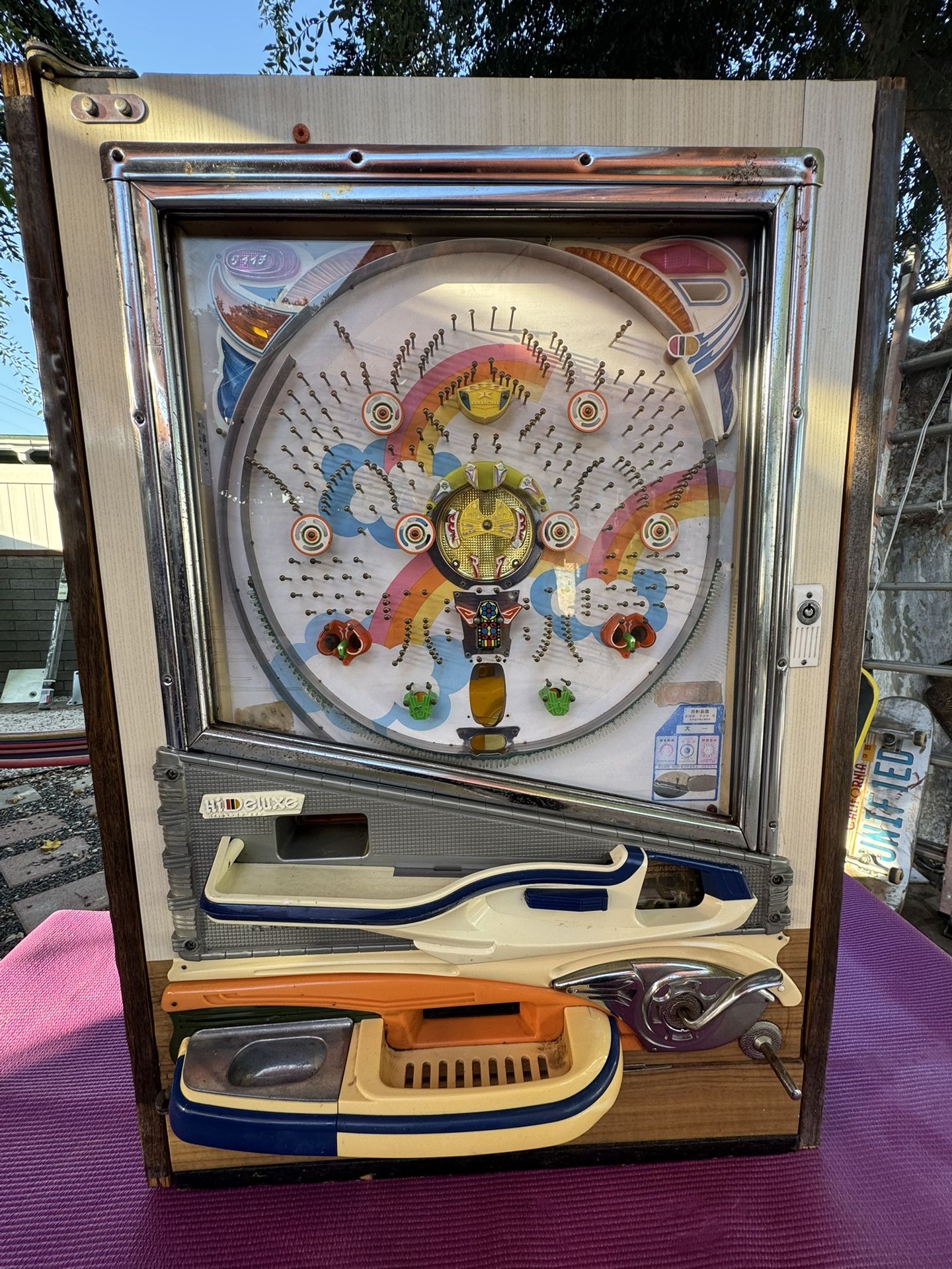 Vintage Mizuho Co. Pachinko Machine - Japanese Pinball Arcade Circus ...