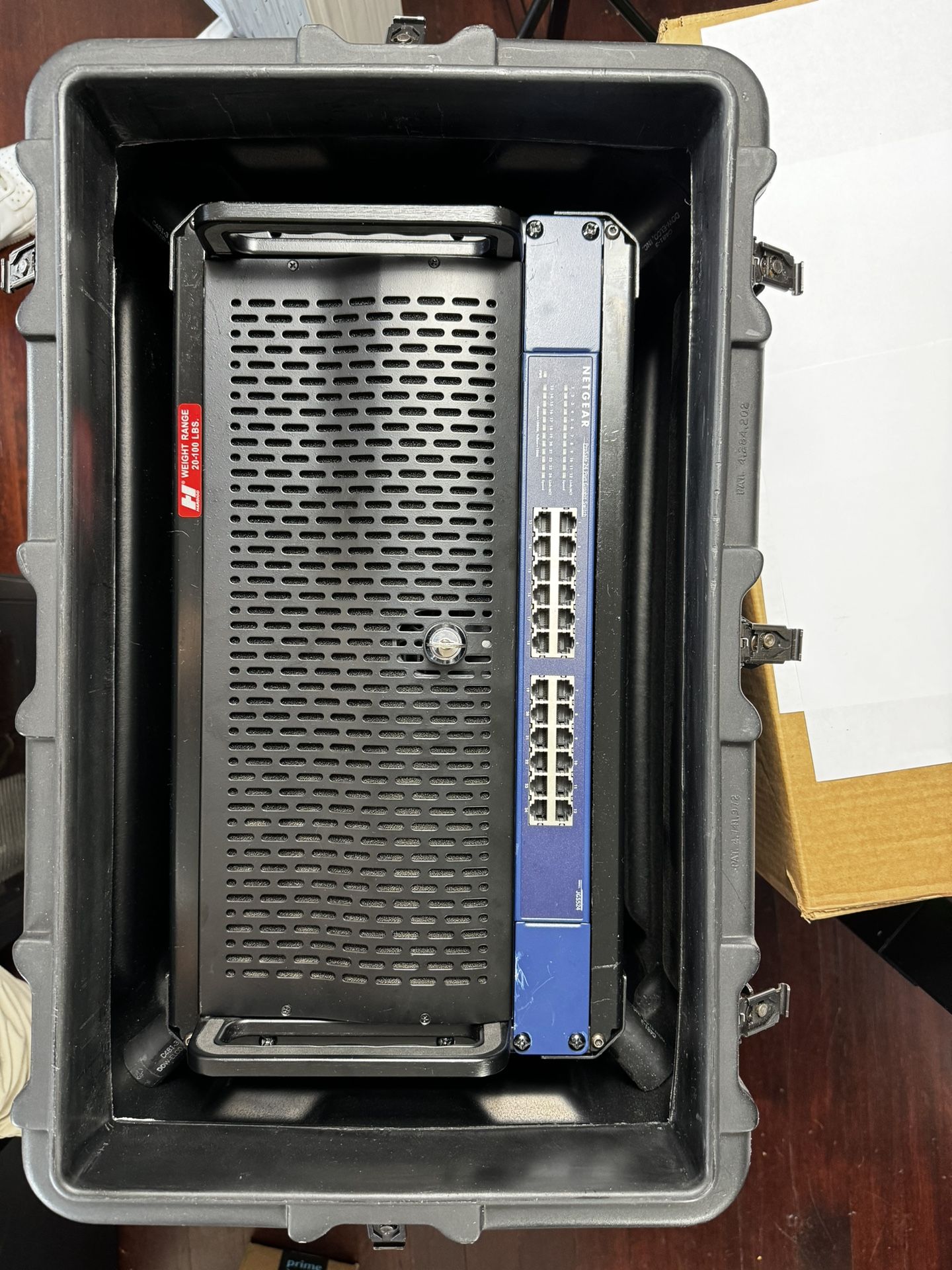 Pelican Black box 4U With Rackmount Server Case for Sale in Los Angeles ...