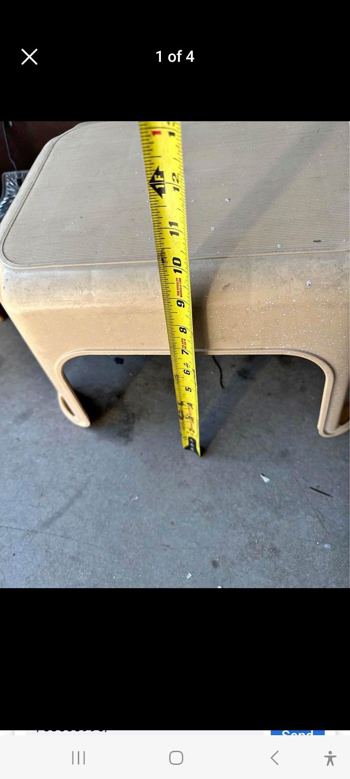 Two Sturdy Plastic Beige Step/hair Cutting stools for Sale in Sun ...