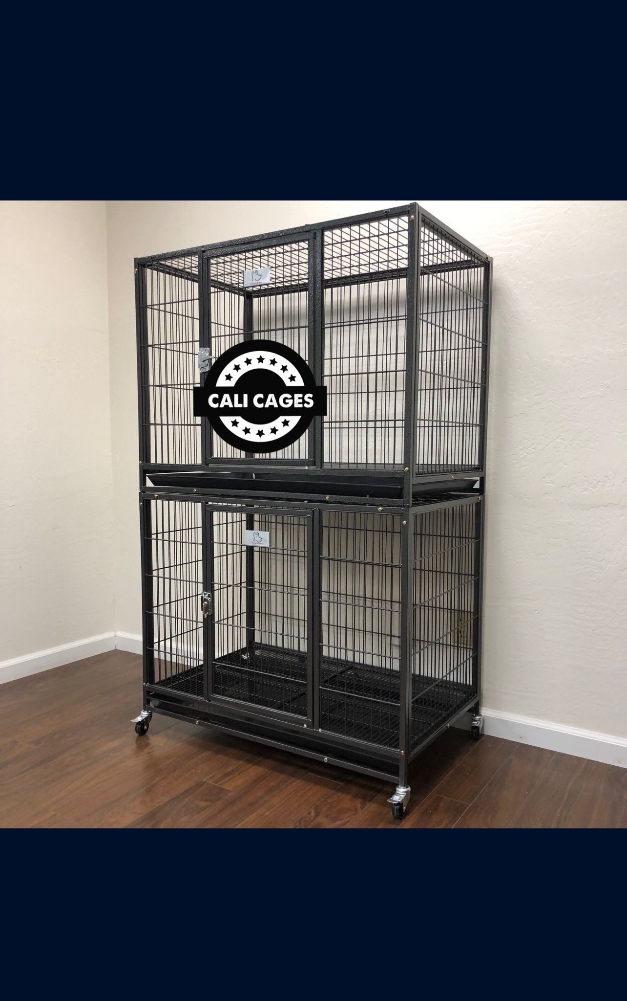 Double Stackable Dog Pet Cage Kennel Size 37” Medium New In Box for ...