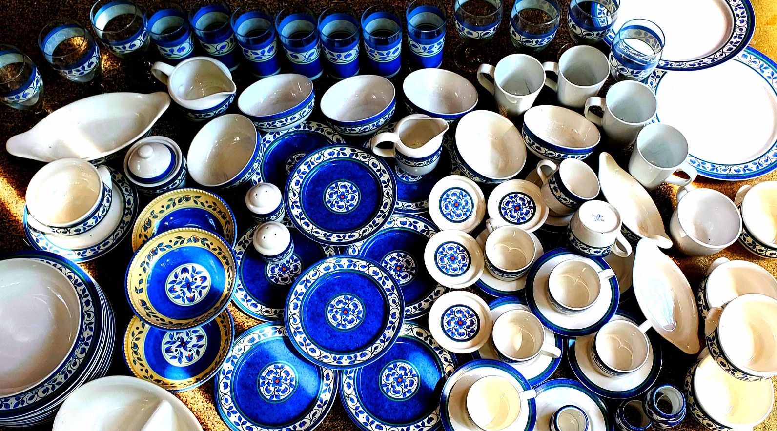 PFALTZGRAFF ROYAL BLUE&EMERALD VINTAGE DINNERWARE SET (THAILAND) for ...