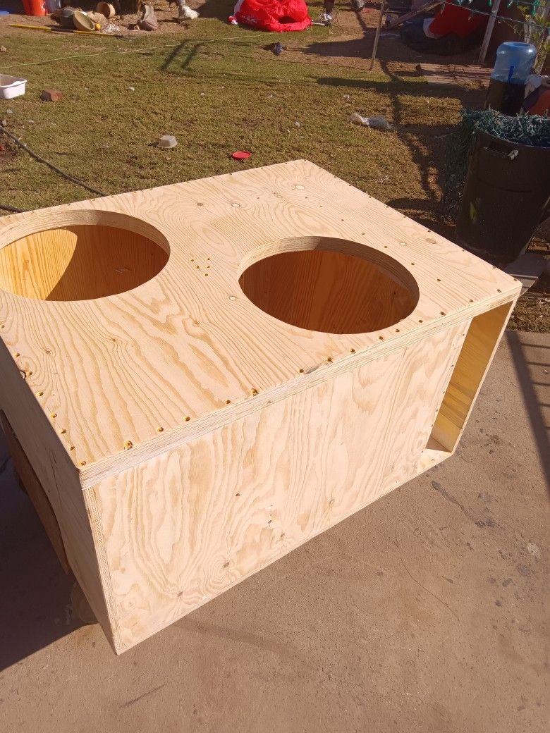 dual 15s custom built Box Birch plywood for Sale in Phoenix, AZ - OfferUp