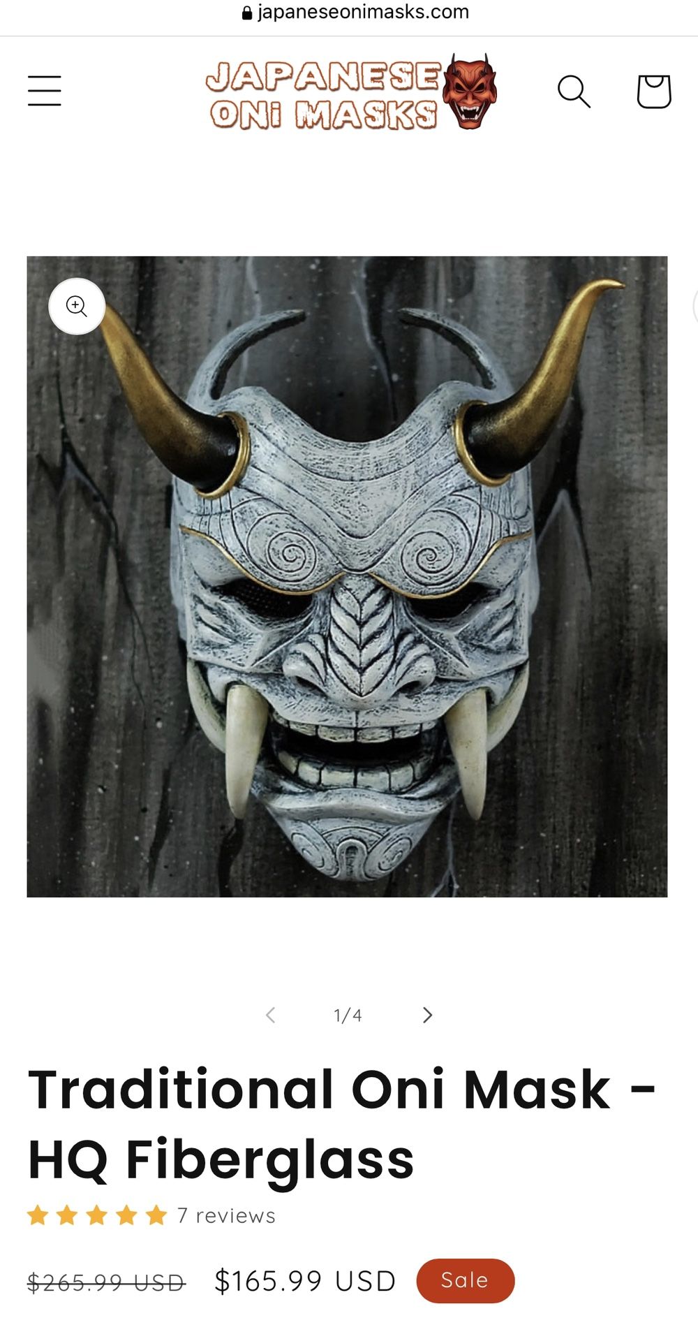 Traditional Oni Mask