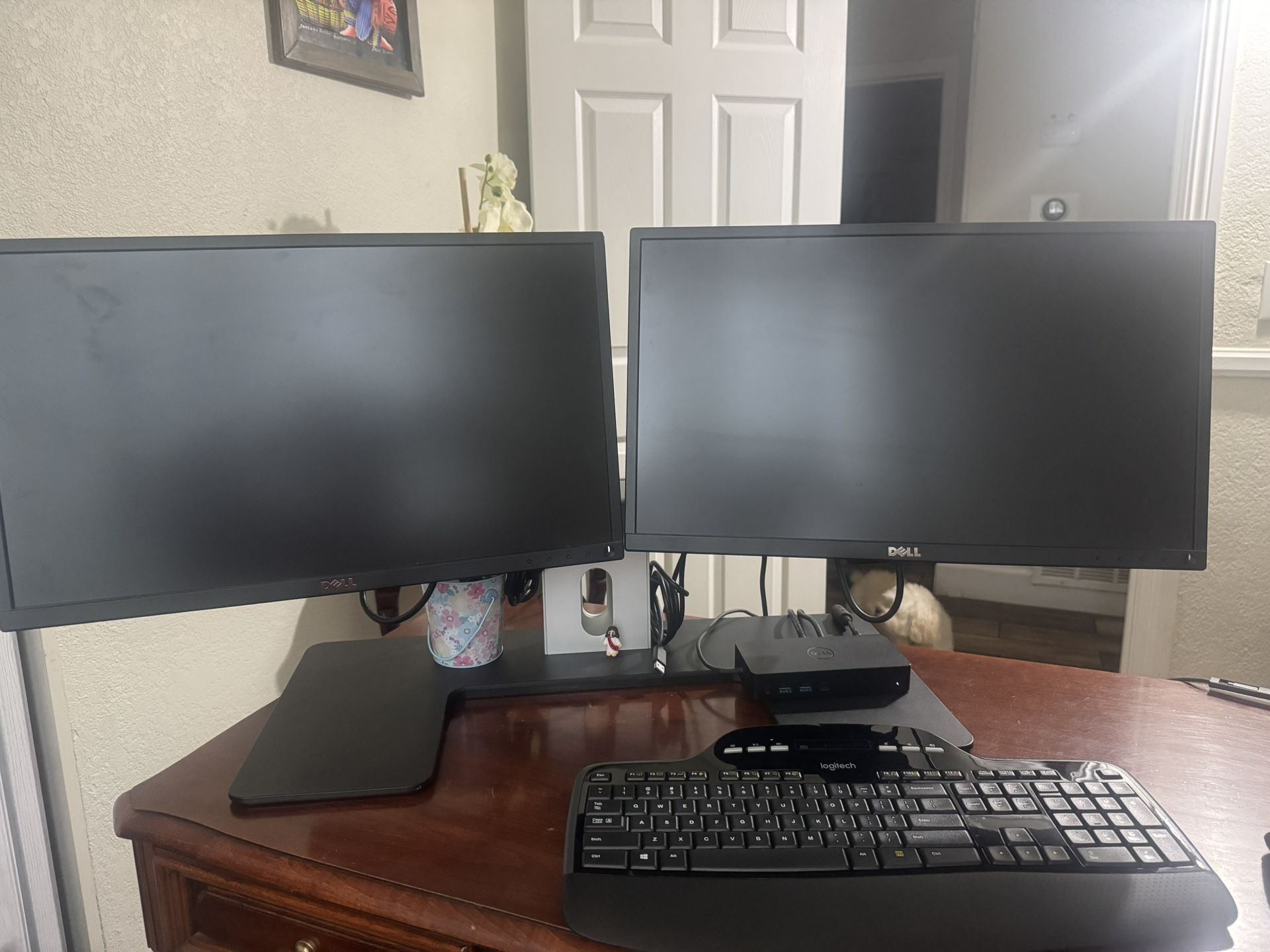Freeeee/ GratisssDell P2214H Dual 22" Monitor 1080p Full HD VGA DVI DP ...