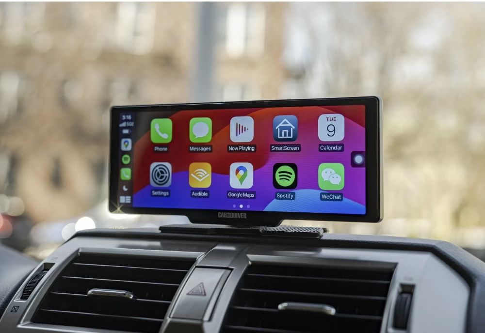 Portable Wireless Apple Carplay Car Stereo GPS Navigation, 10 Inch ...