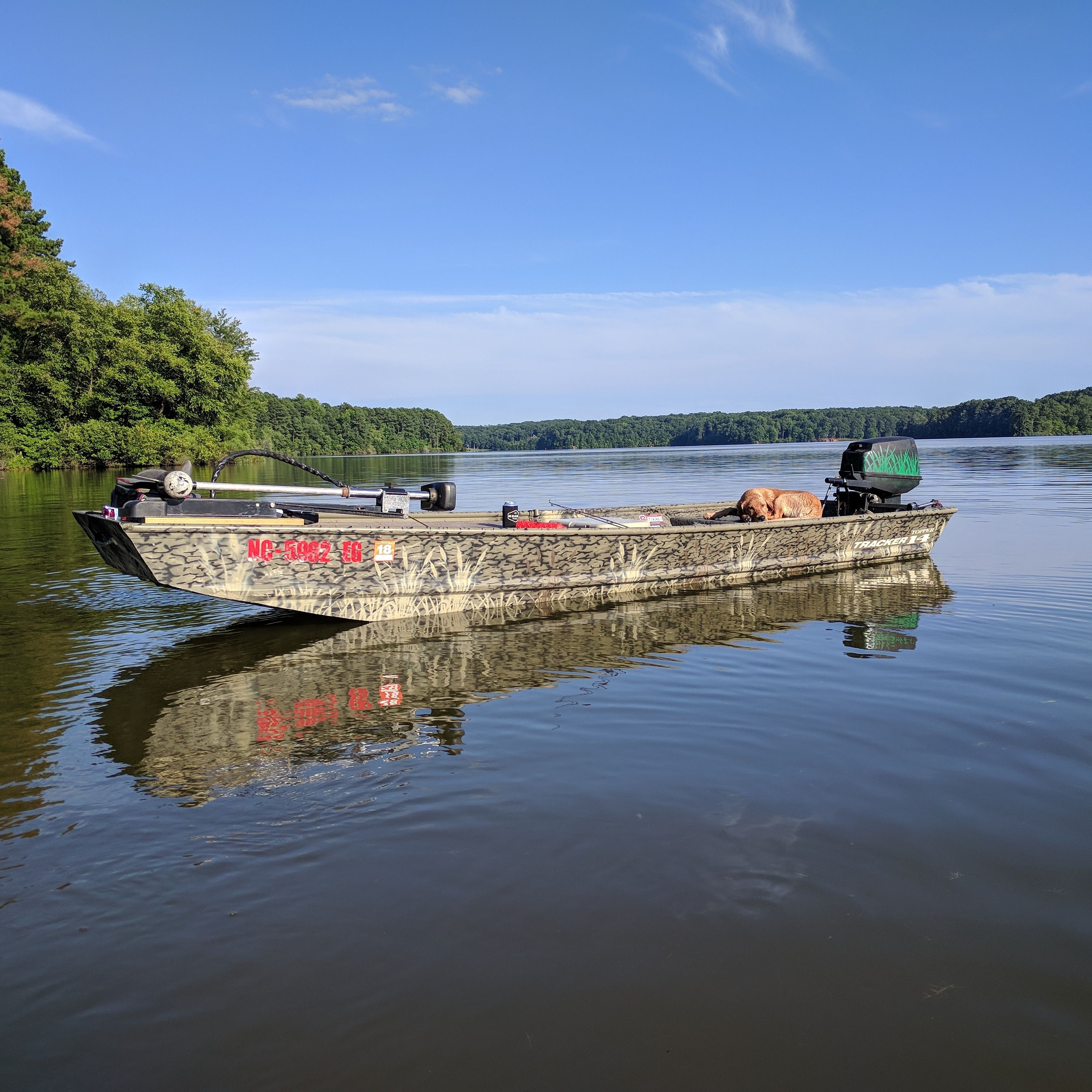 2018 14 ft tracker topper Jon boat for Sale in Cary, NC - OfferUp