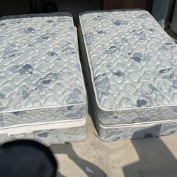 2 Twin Mattress And Box spring Used Free Delivery for Sale in San Antonio TX OfferUp