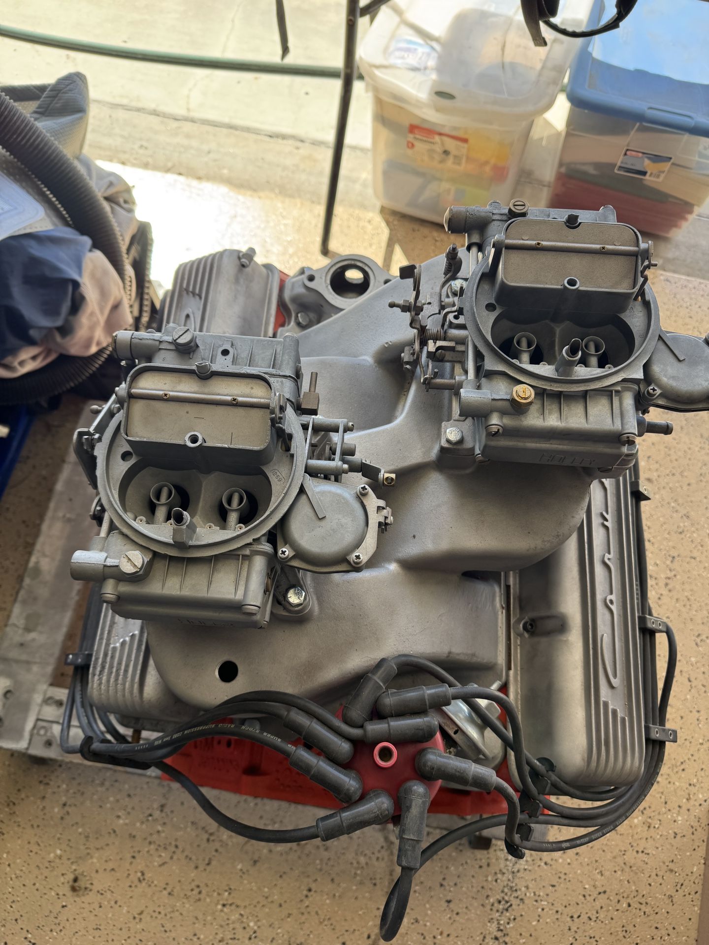 Vintage Original M/T Cross Ram SBC Intake Manifold Mickey Thompson for ...
