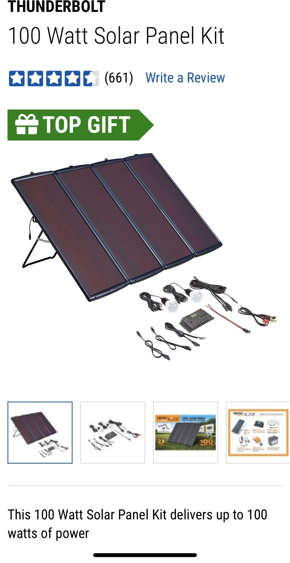 Thunderbolt Solar Panel for Sale in Montgomery, TX - OfferUp