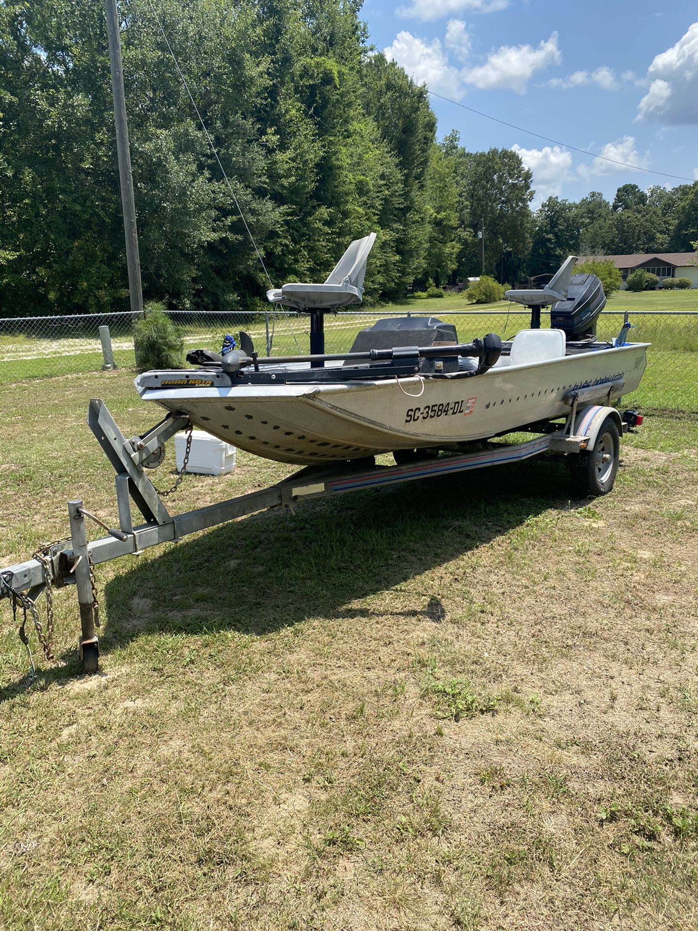 1989 Blue Fin Aluminum Bass Boat for Sale in Pinewood, SC - OfferUp