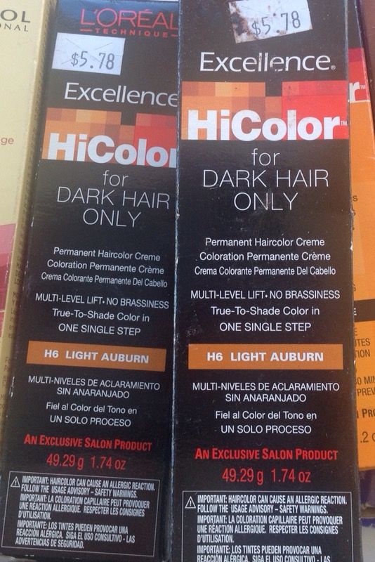 Loreal Light Auburn Brown Hair Color