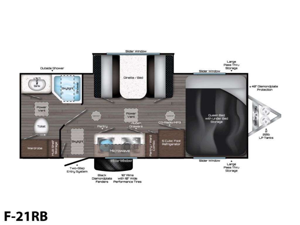 2018 Ultra-Lite Falcon 21RB Travel Trailer RV for Sale in Hesperia, CA ...