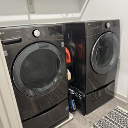 Like New LG Front Load Washer Dryer Pedestals for Sale in Plano TX OfferUp