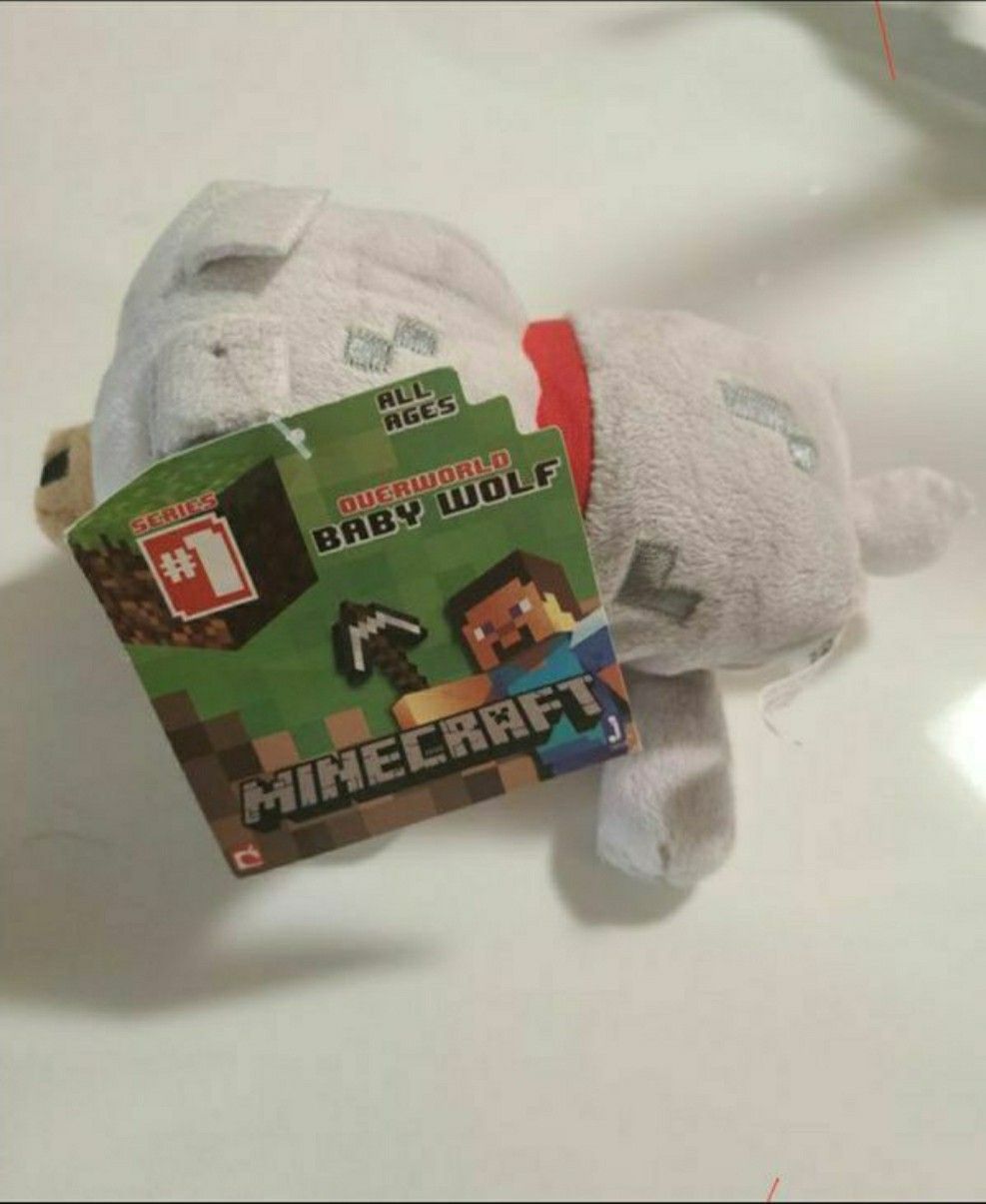 Minecraft Baby Wolf Plush