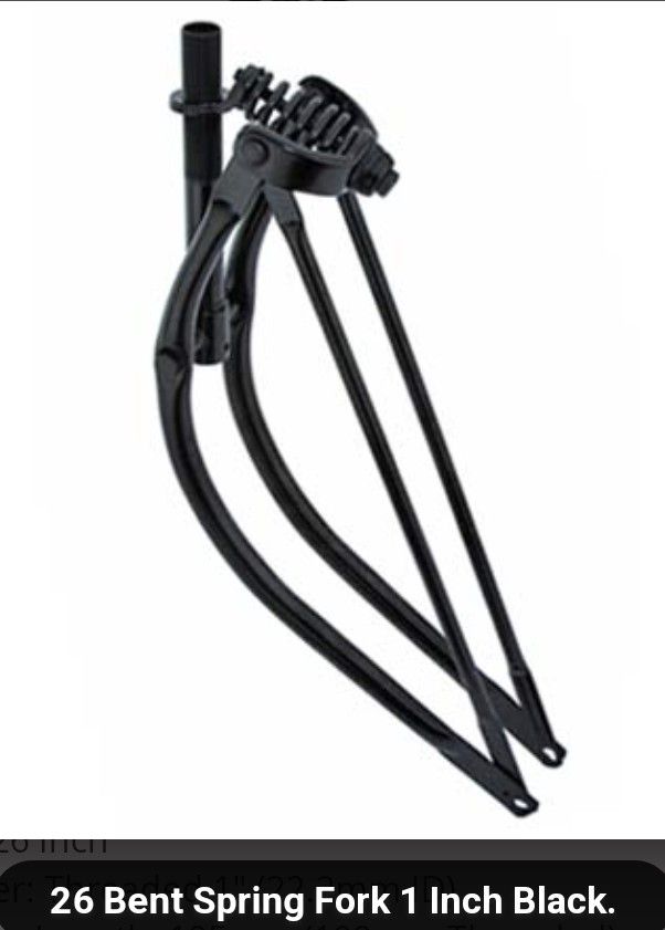 Black Bent Springer Fork For 26-inch Beach Cruiser Bicycles for Sale in ...