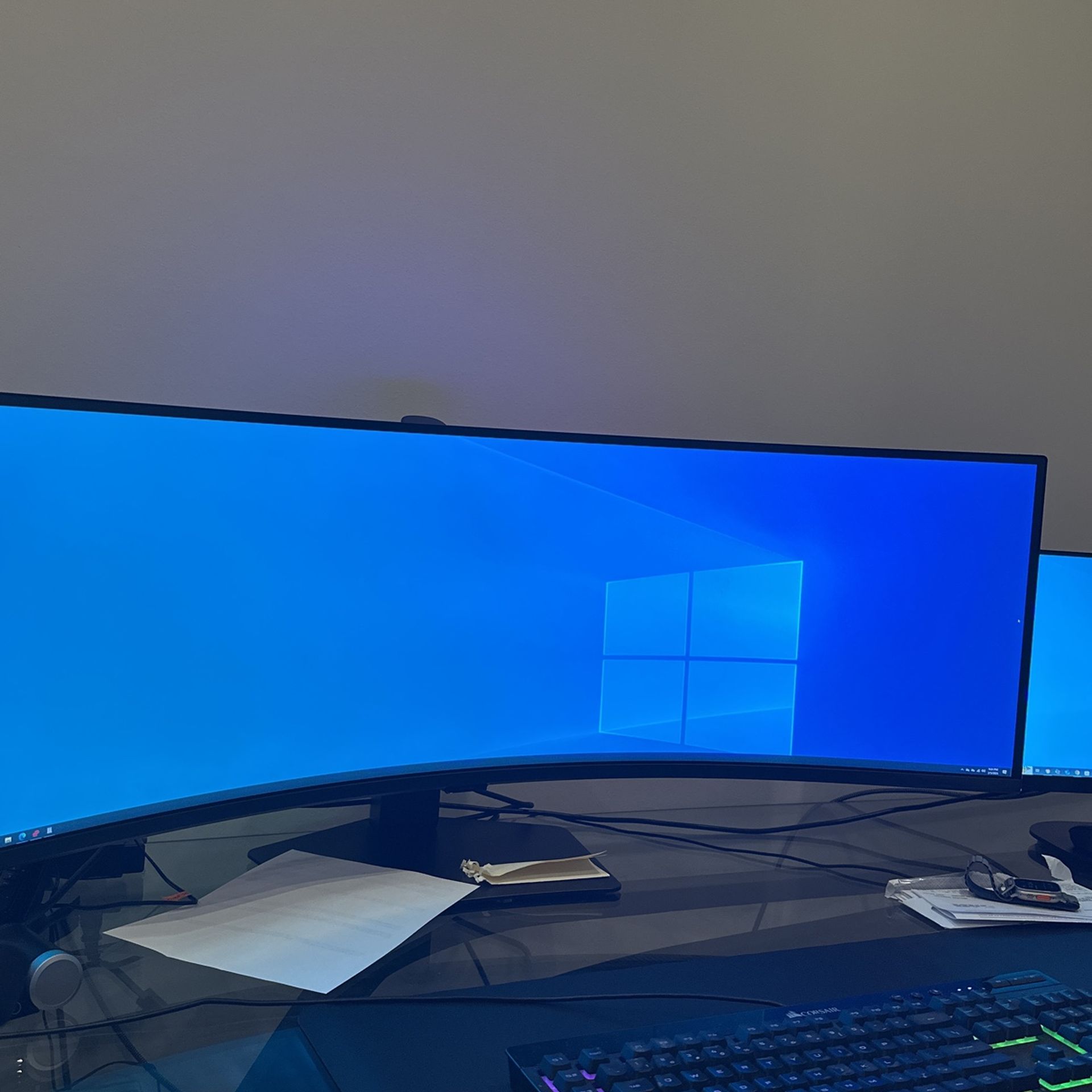 Samsung - 49" Odyssey 1000R Curved Dual QHD 240Hz 1ms FreeSync Gaming ...