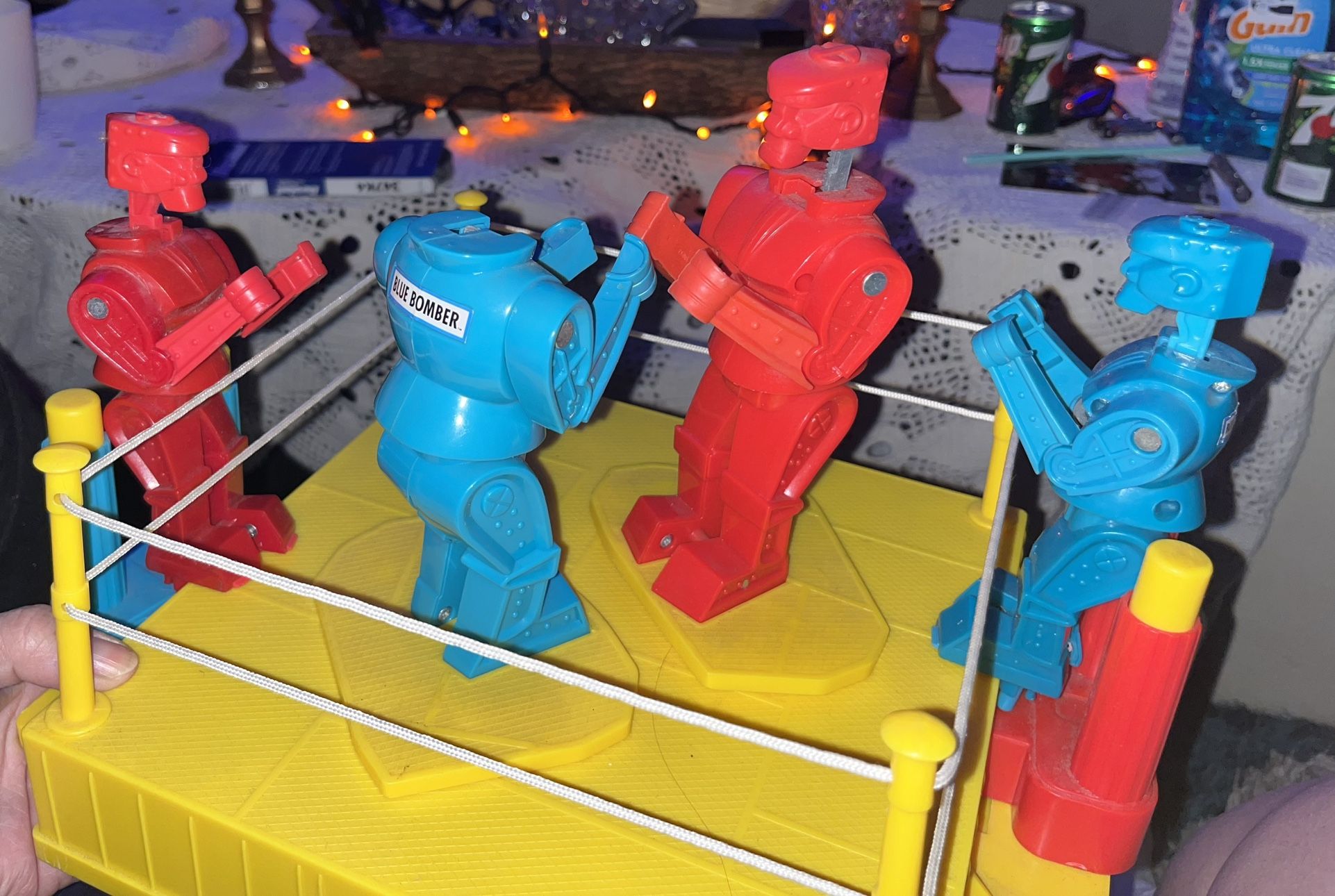 Rock 'Em Sock 'Em Robots Game Fighting Robots Red Rocker Blue Bomber ...