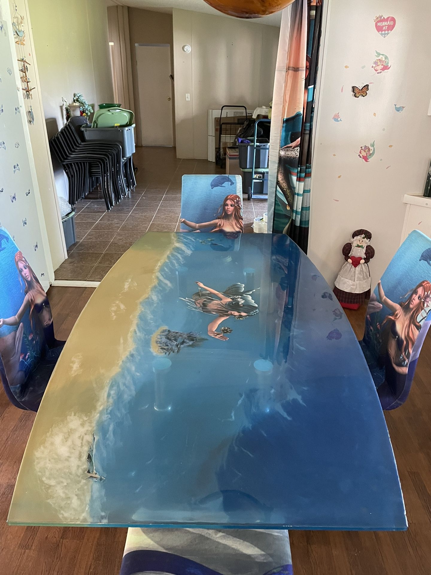 Custom Mermaid Dining Room table and Chairs for Sale in Dunnellon, FL ...
