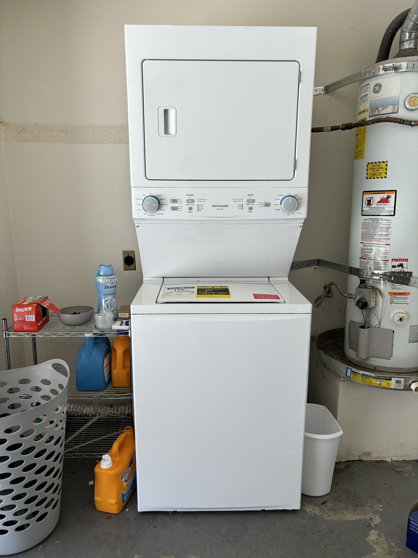 FRIGIDAIRE QUIET PACK STACKED WASHER AND DRYER for Sale in Bakersfield CA OfferUp