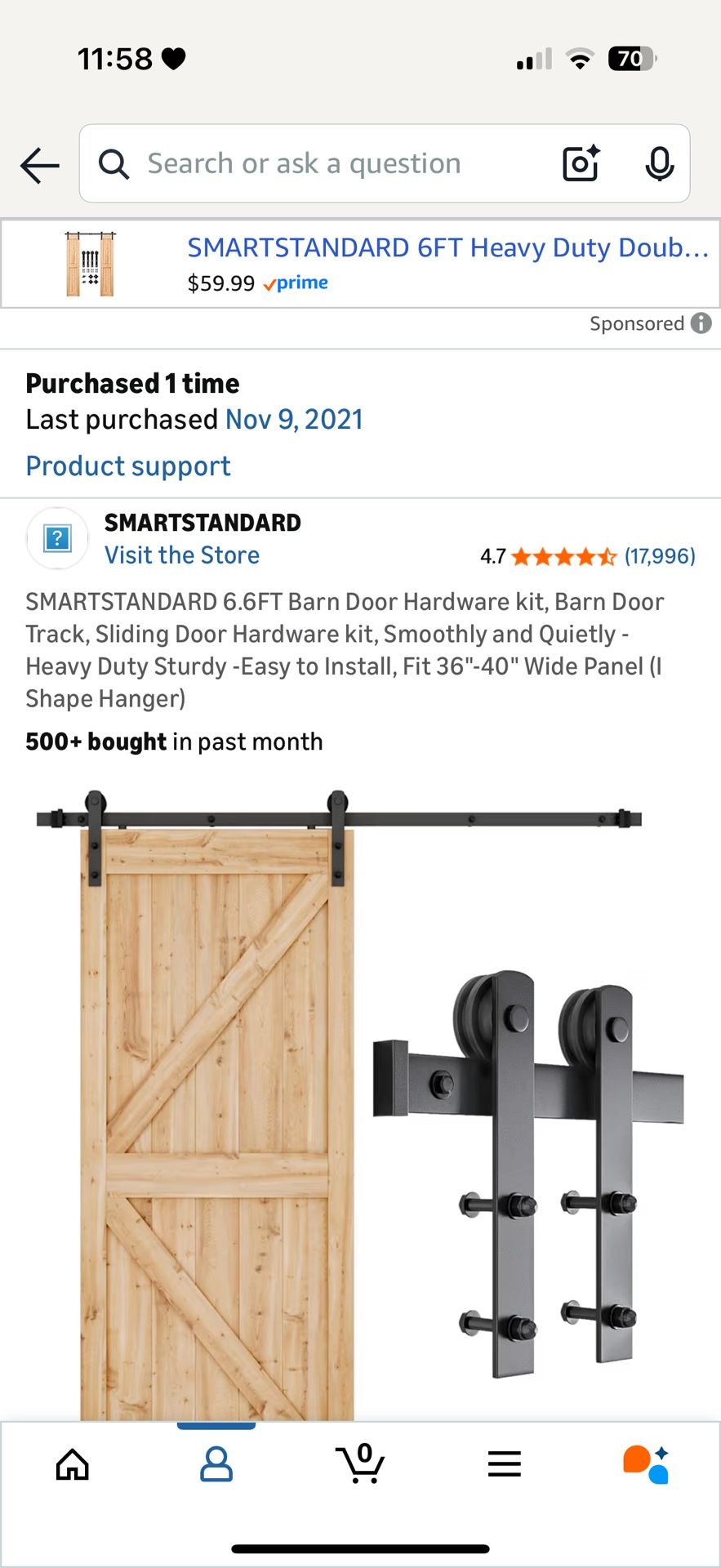 Brand New Barn Door Hardware Kit for Sale in La Quinta, CA - OfferUp