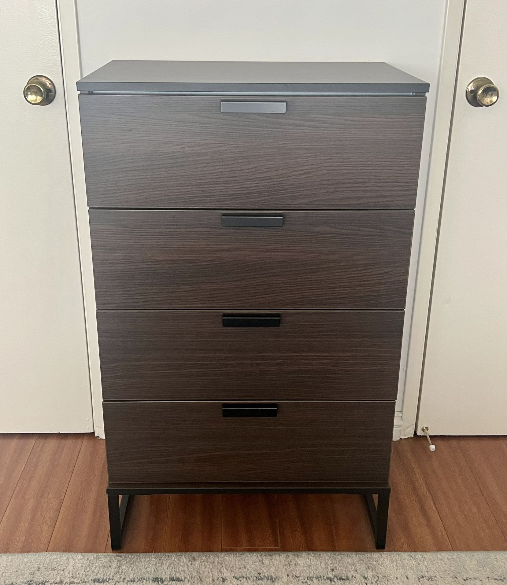 Discontinued Ikea Trysil 4 Drawer Bedroom Dresser Brown Black for Sale in West Hollywood CA OfferUp