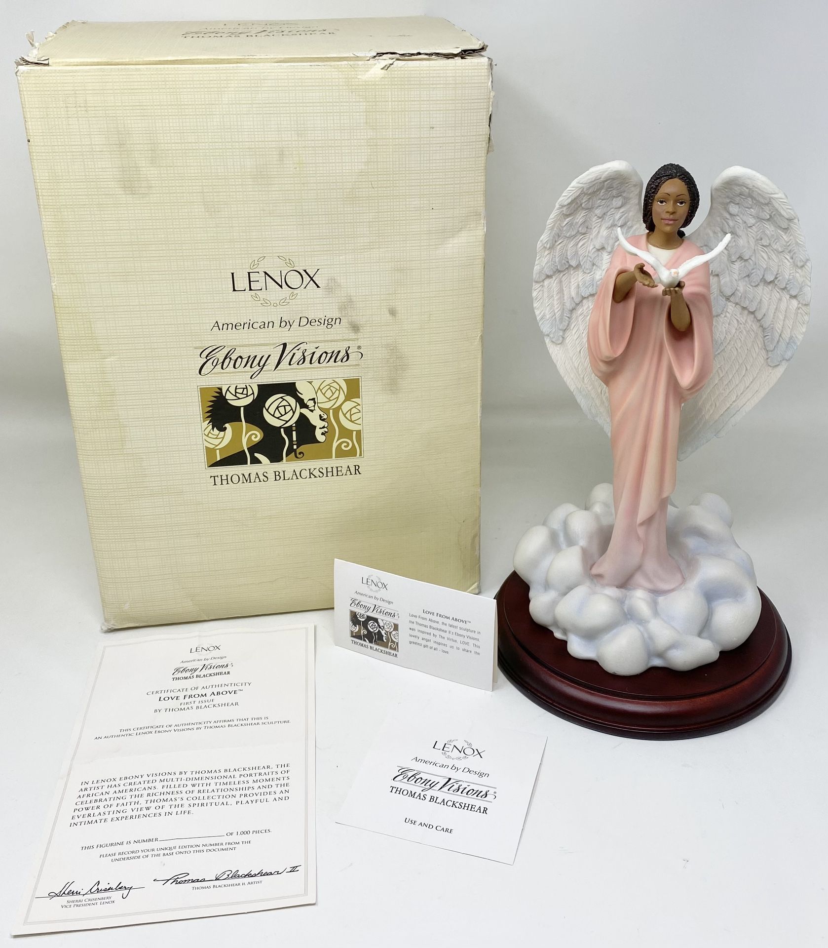 Lenox 853298 Thomas Blackshear's Ebony Visions Love From Above Figurine ...
