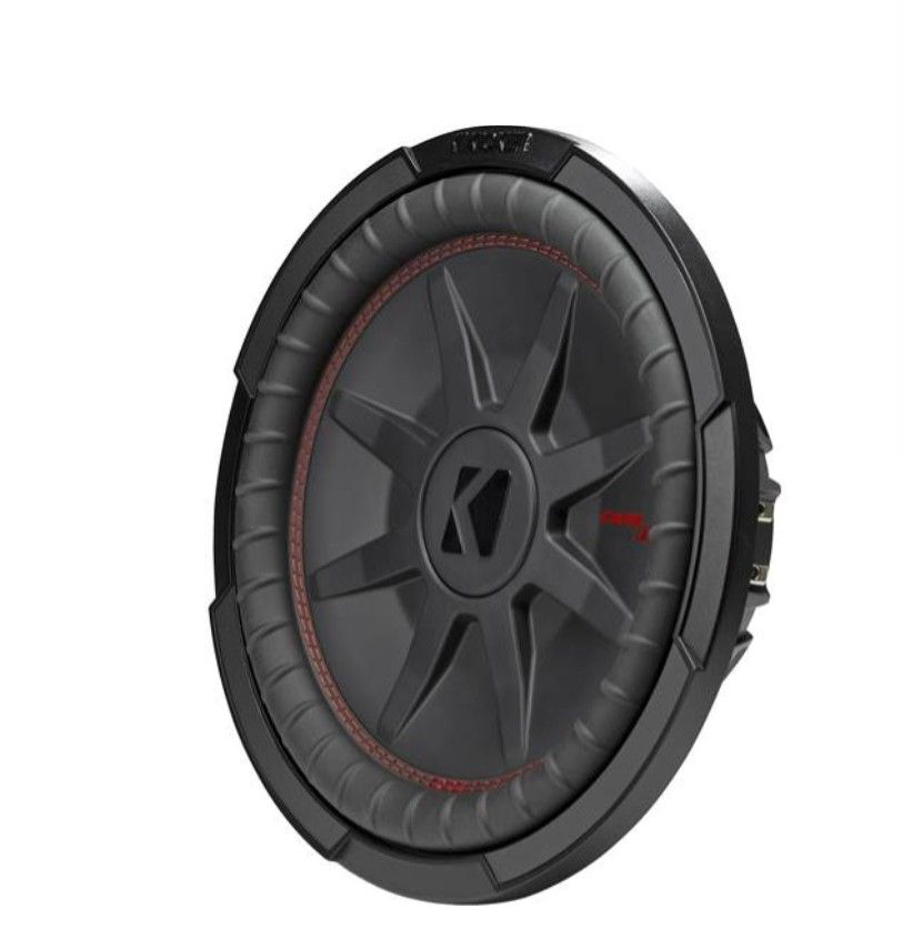 Kicker 48CWRT122 CompRT Series shallow-mount 12" subwoofer with dual 2 ...