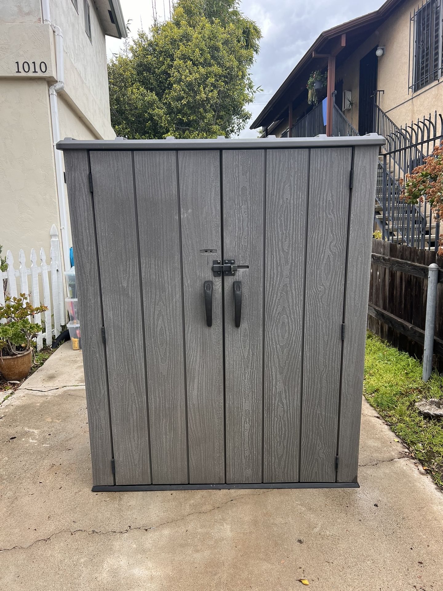 Lifetime Vertical Storage Shed (53 Cubic Feet) for Sale in San Diego ...