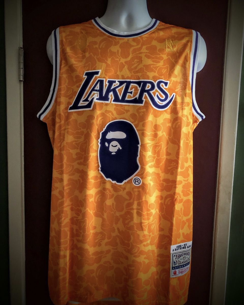 Los Angeles Lakers #93 A Bathing Ape NBA Basketball Jersey -S.M.L.XL.2X ...