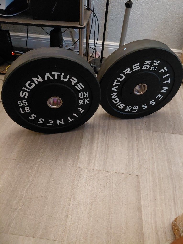 55lb Bumper Weight Plates for Sale in Largo, FL - OfferUp