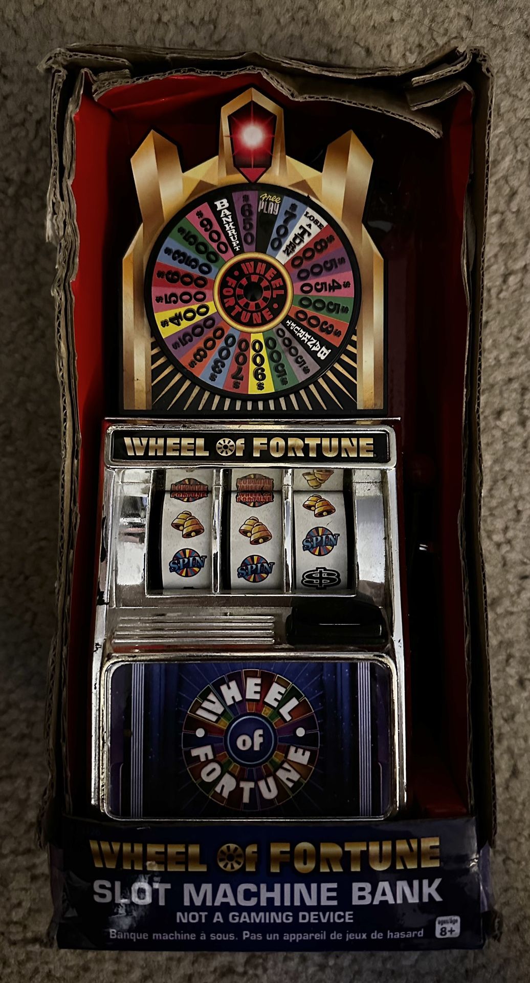 Wheel Of Fortune Slot Machine Bank - Money Bank Mini Slot Machine for ...