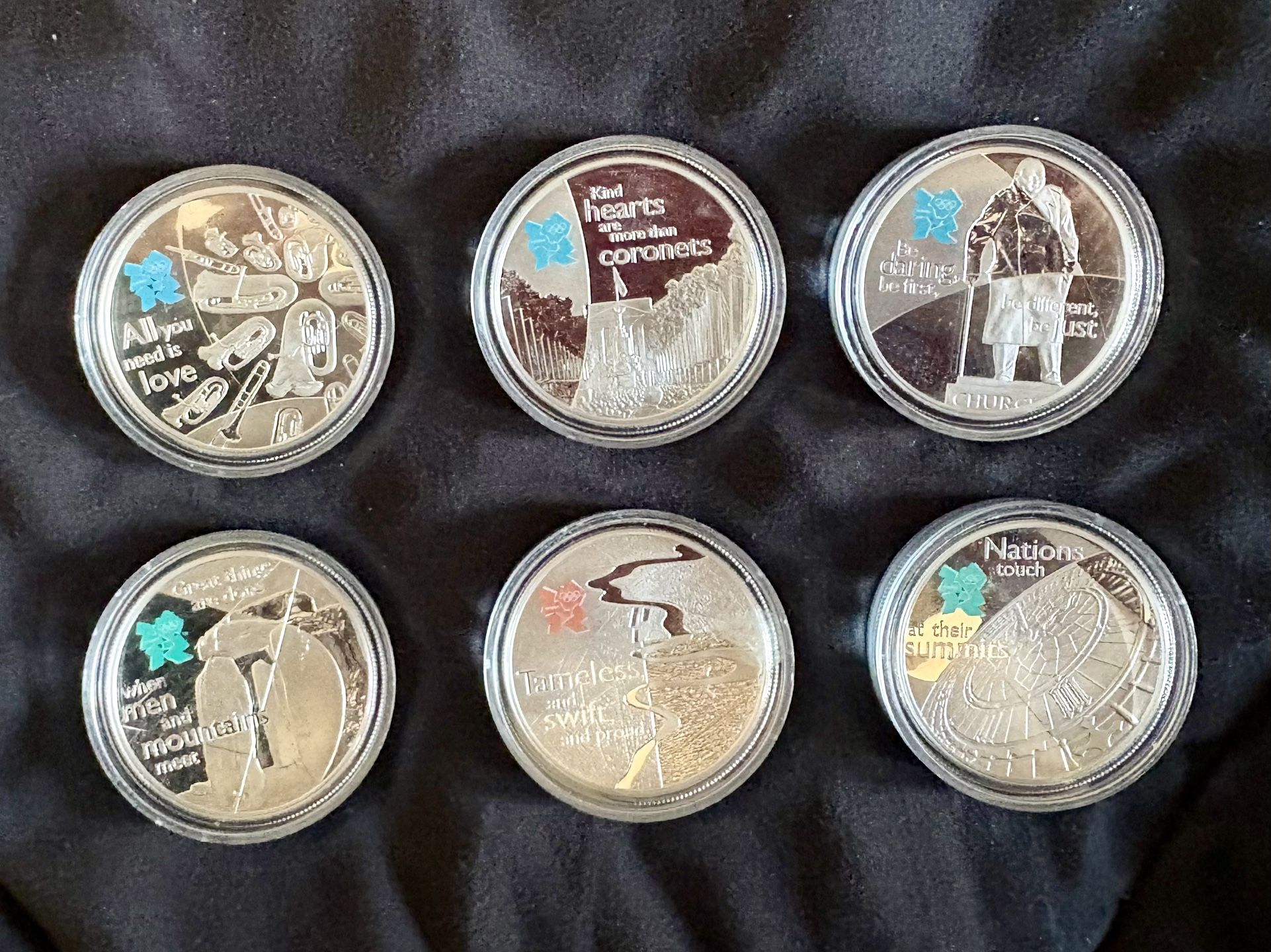 Set Of 6 Silver Coins 2012 London Olympics for Sale in Riverside, CA ...