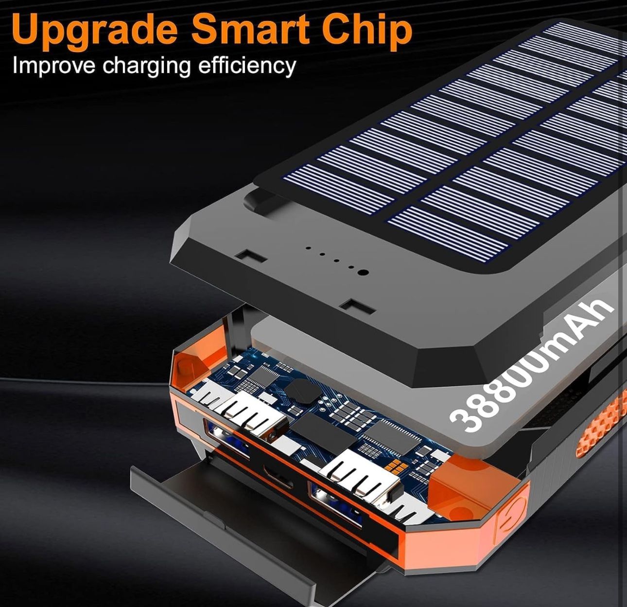 Solar Phone Charger For Android 38800mAh Solar Power Bank With Fast ...