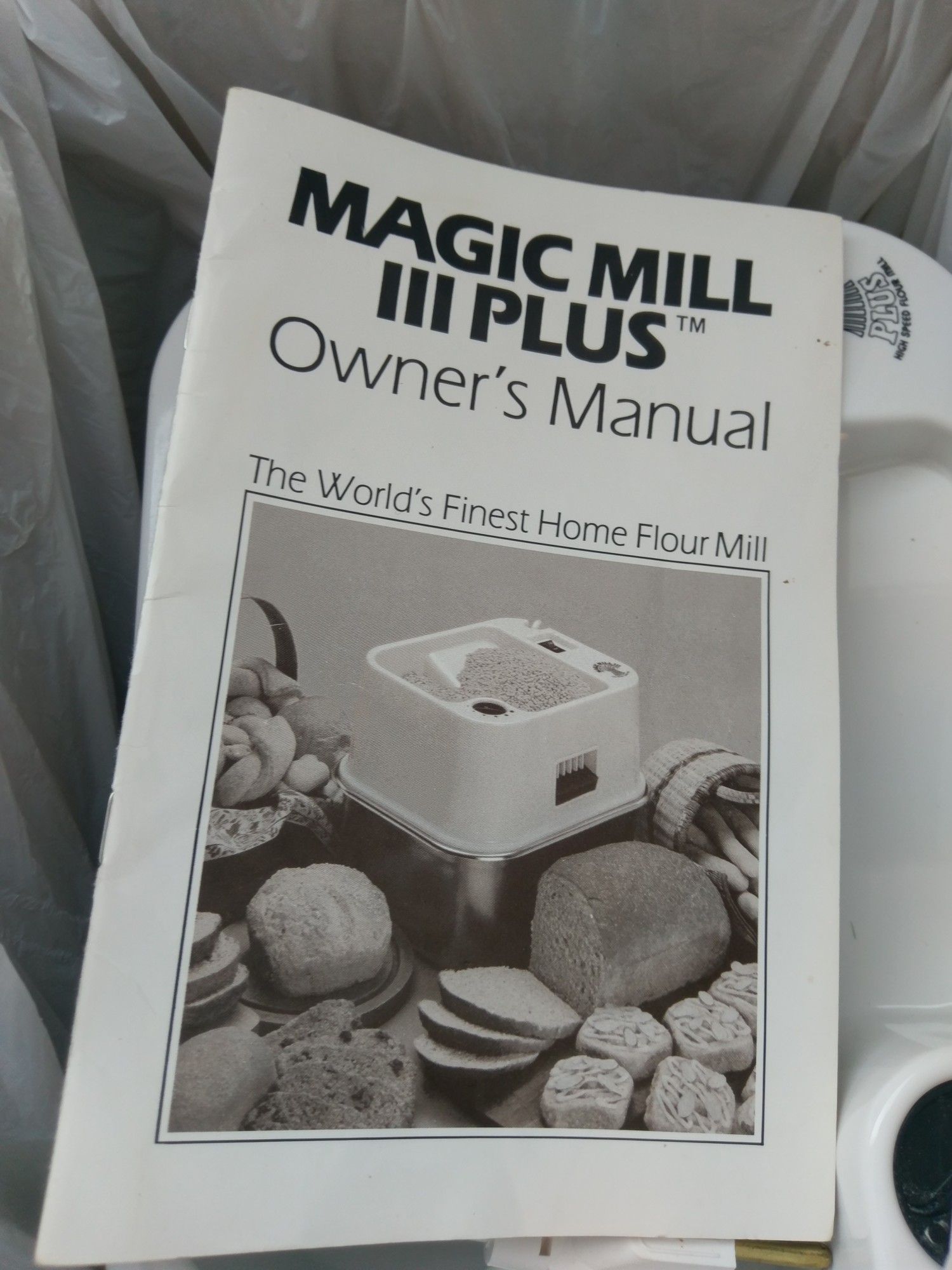 Magic mill III plus , High Speed Grain Grinder w stainless steel bin ...