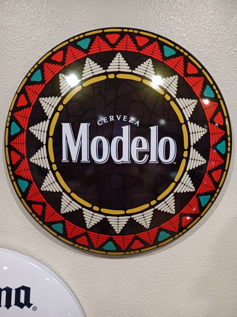 Modelo Beer Mosaic Tin Metal Bar Sign Man Cave 16 " for Sale in Chino ...