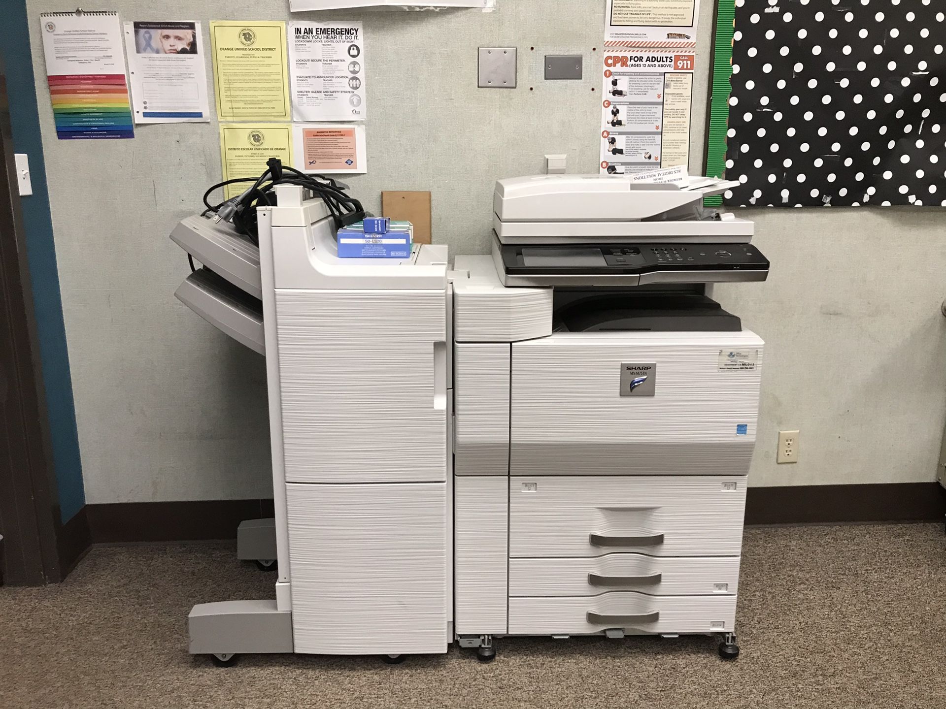 Offices copy machine Sharp mx-m753n copier scanner for Sale in Orange ...