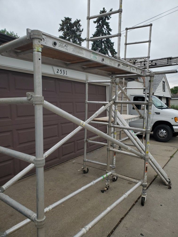 2set Werner Snap Together Aluminum Scaffold With Plank for Sale in ...