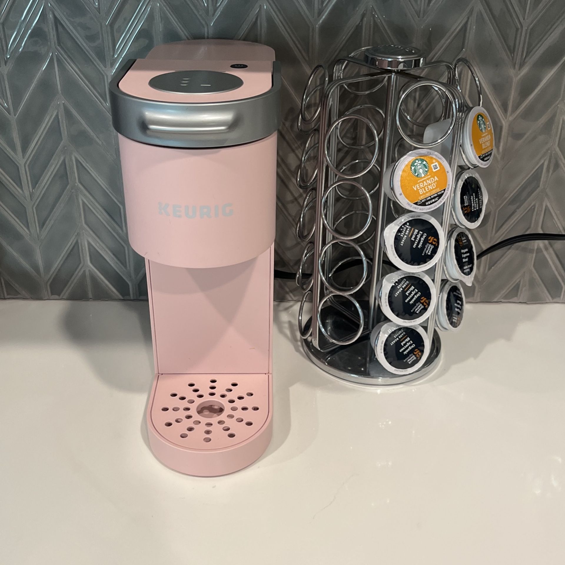 Pink Keurig W/ Coffee Pod Stand for Sale in Fort Worth, TX - OfferUp