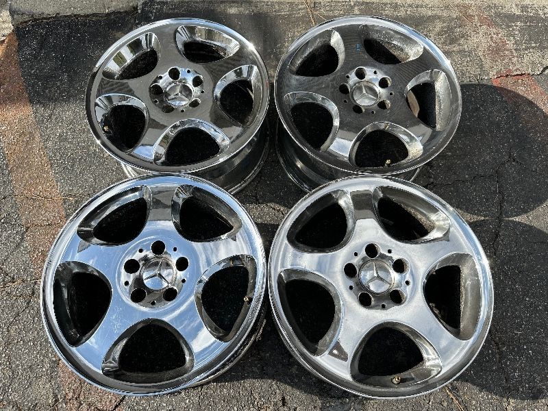 Mercedes Benz E class 17 inch chrome wheels 5 on 112mm -T05478 for Sale ...